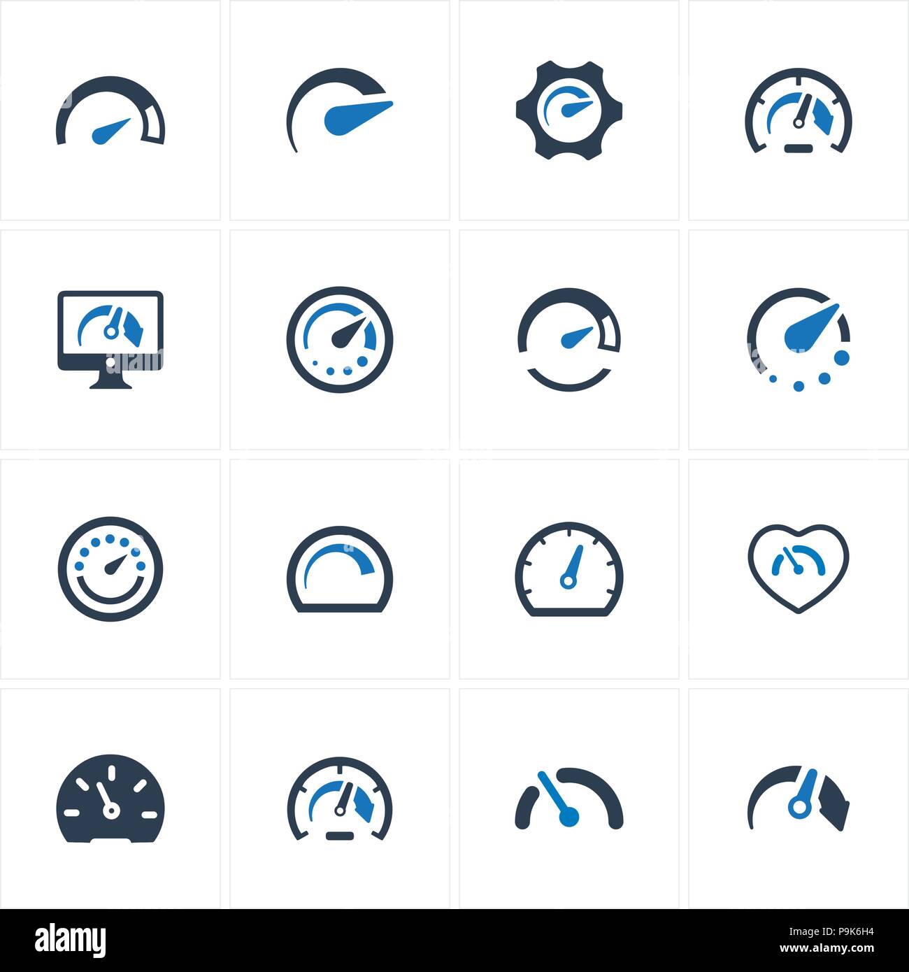 Car dashboard icons Stock Vector Images - Alamy