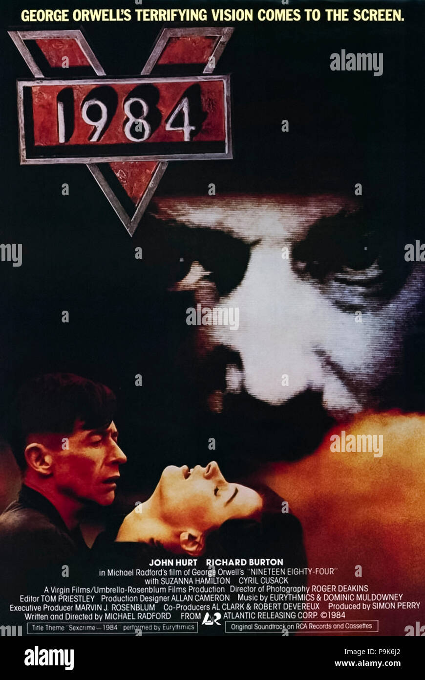 1984 george orwell film poster hi-res stock photography and images - Alamy