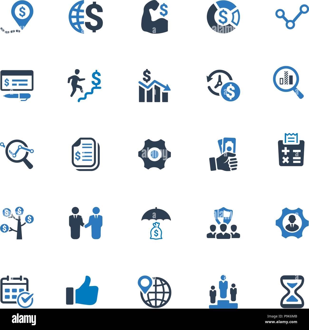 Beautiful, Meticulously Designed Business Icons - Blue Series (Set 1 ...