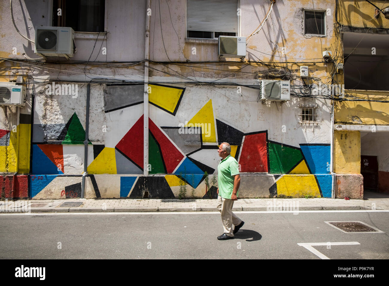 Albania, Tirana, public housing Stock Photo - Alamy