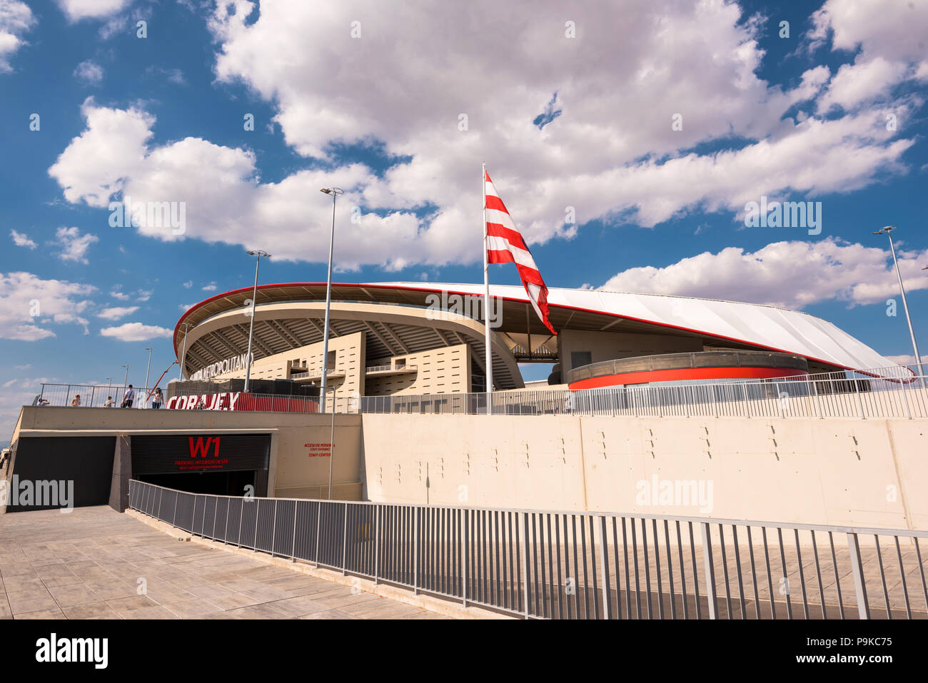Madrid, Spain - July 15, 2018 - Wanda Metropolitano stadium in Madrid ...