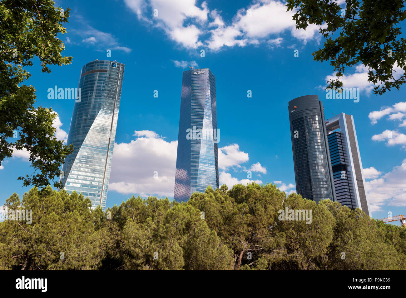 Four skyscrapers cuatro torres madrid hi-res stock photography and ...