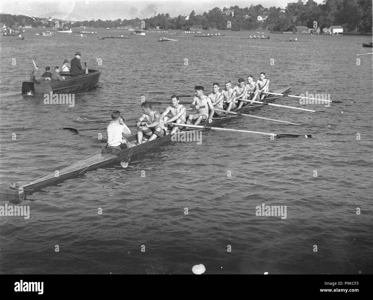 Rowing competition, eight Black and White Stock Photos & Images - Alamy