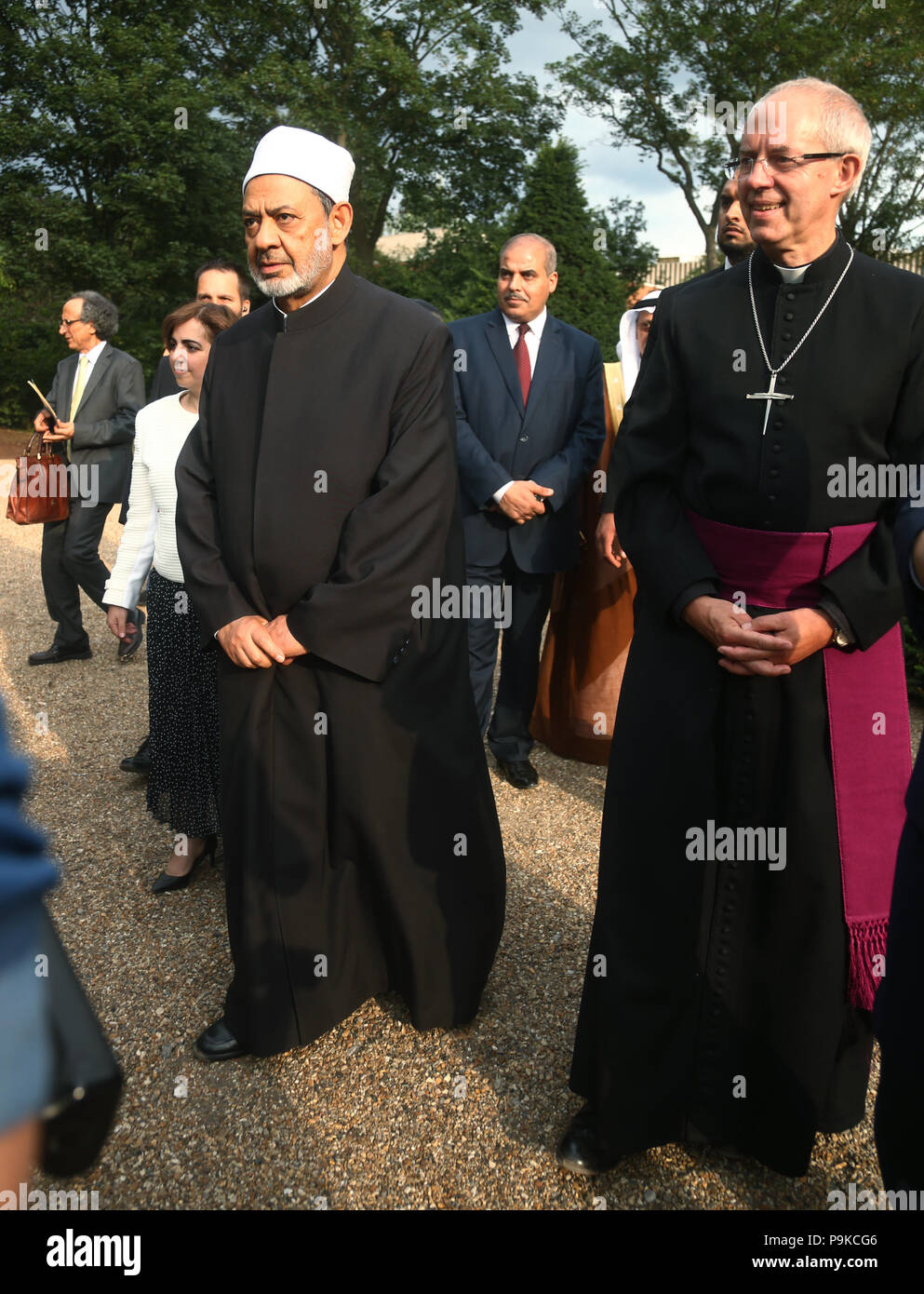 The grand imam of al azhar al sharif at lambeth palace hi-res stock ...