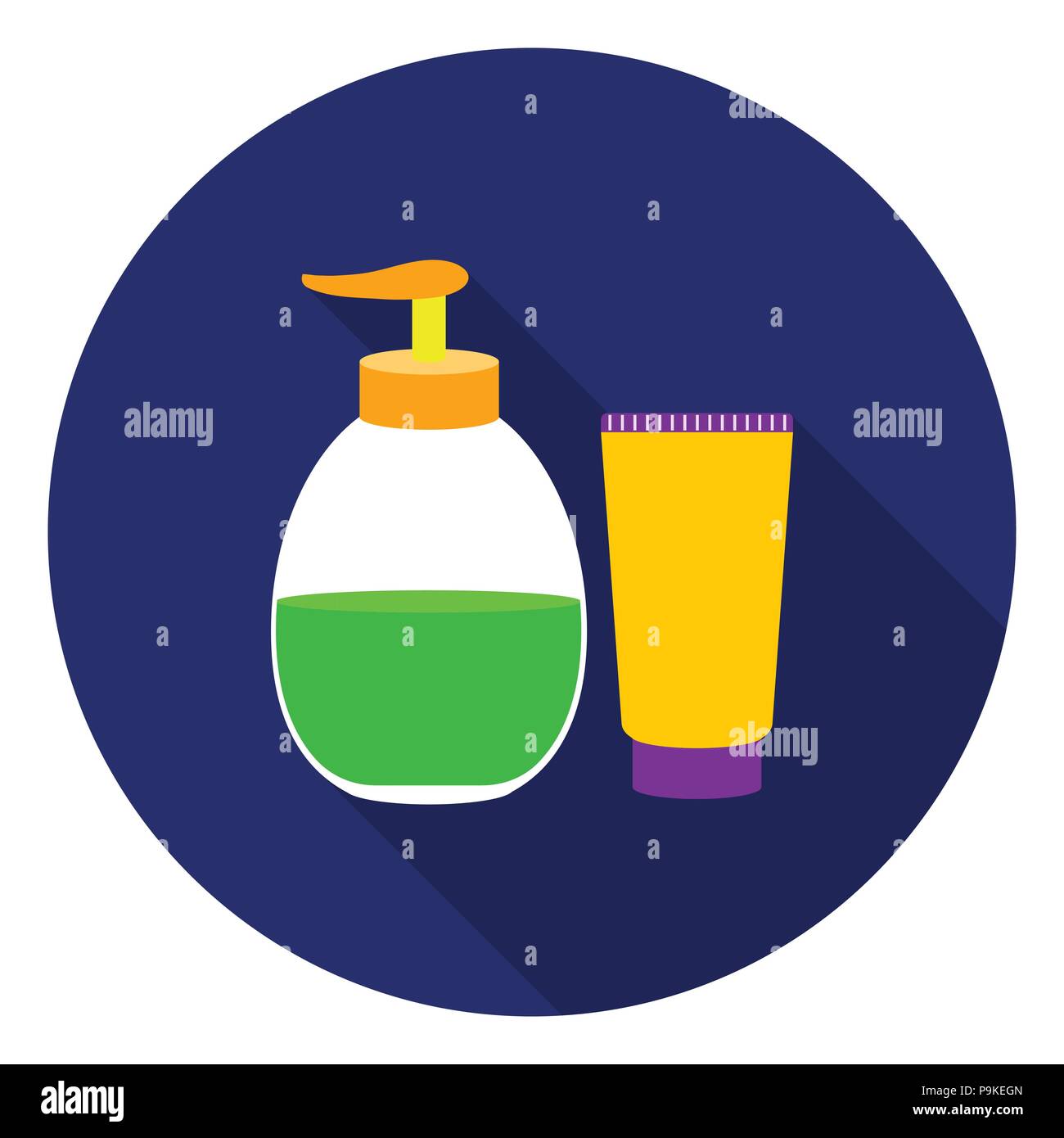 Tube with gel icon in flat style isolated on white background. Tattoo ...