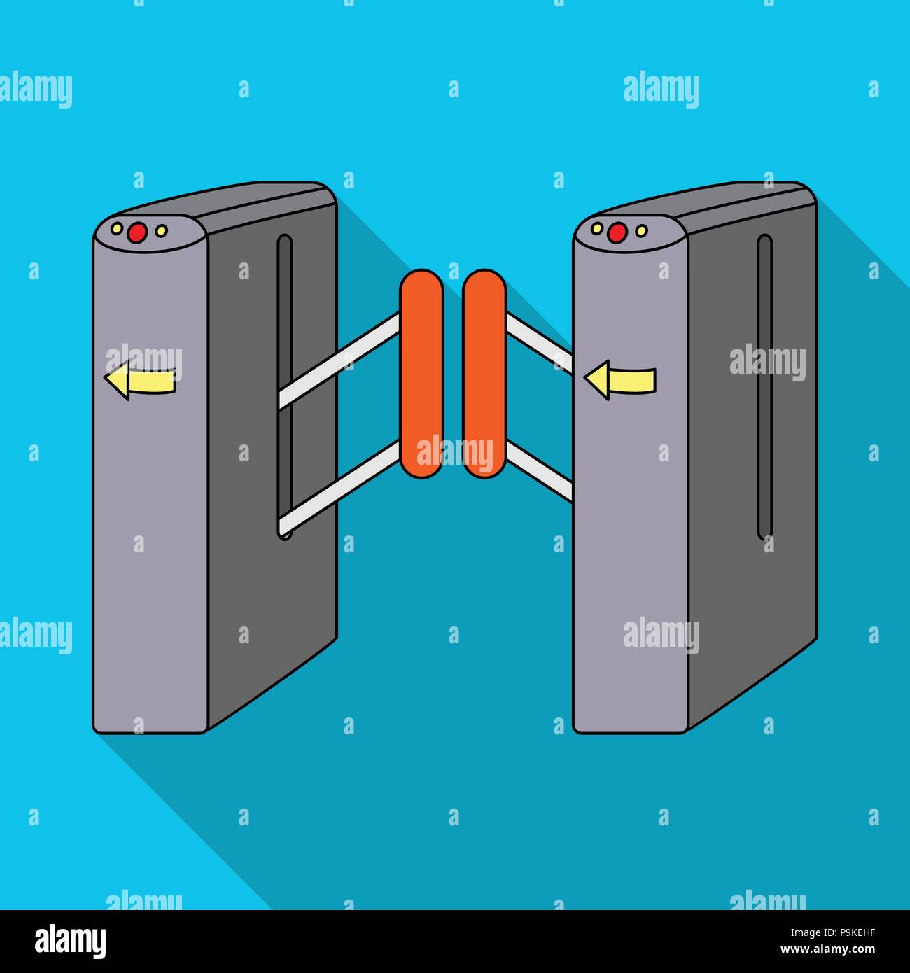 Turnstile, single icon in flat style.Turnstile vector symbol stock ...