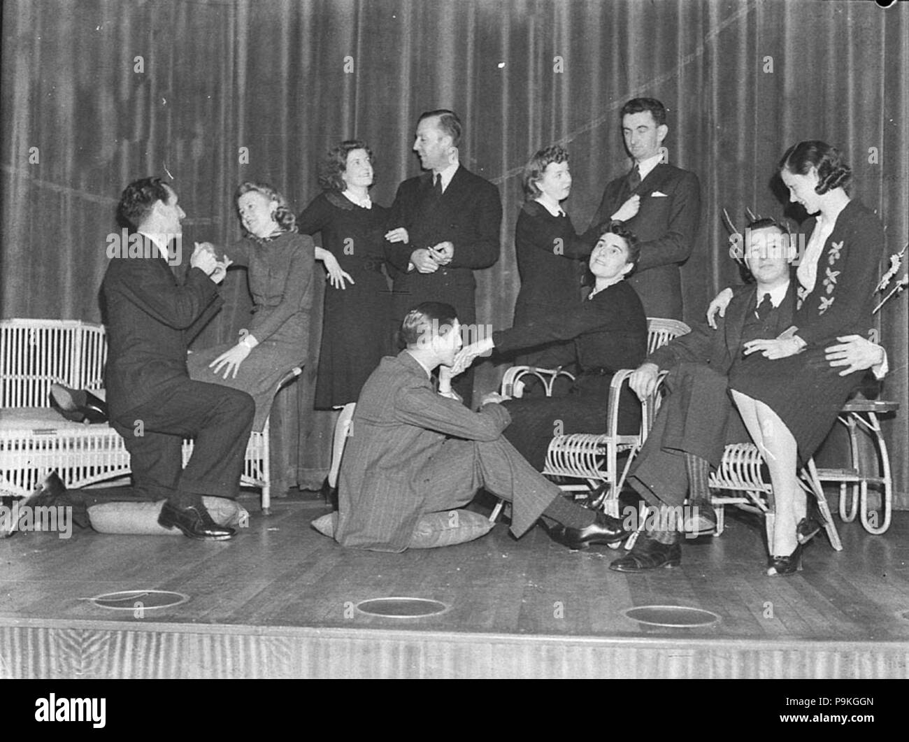 Dramatic acting Black and White Stock Photos & Images - Alamy