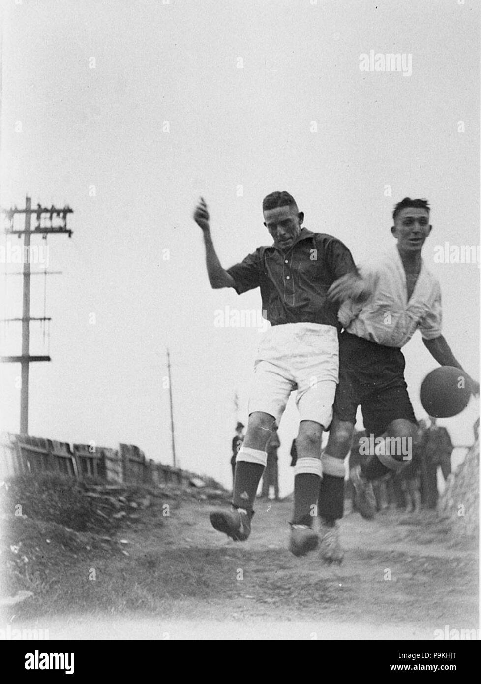 Soccer players 1910s or 1920s Black and White Stock Photos & Images - Alamy
