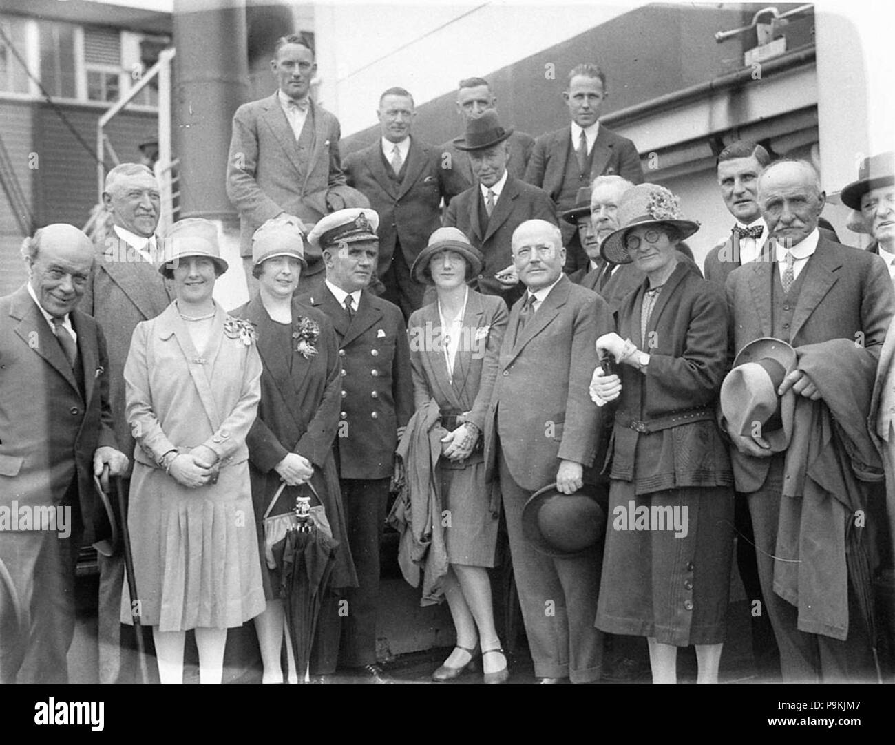 Captain and passengers Black and White Stock Photos & Images - Alamy