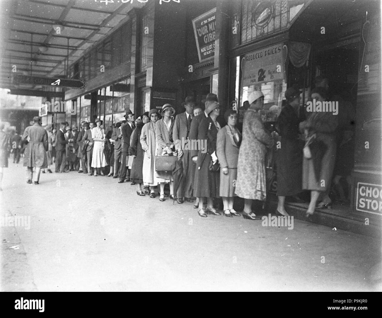 Australian queue Black and White Stock Photos & Images - Alamy
