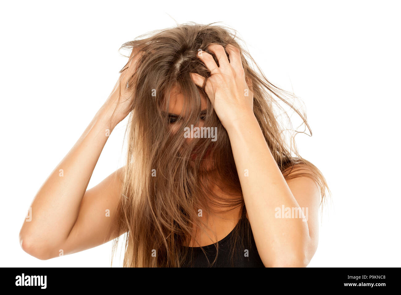 Itchy scalp hi-res stock photography and images - Alamy