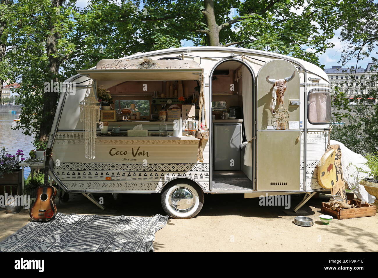 Coco Van coffee bar, Střelecký Island, Nové Město (New Town), Prague ...