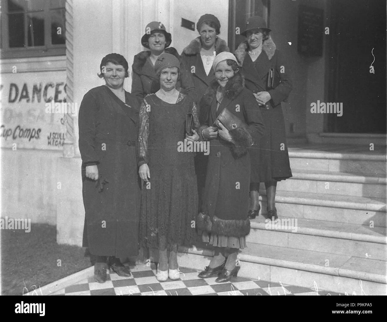 Six women Black and White Stock Photos & Images - Alamy