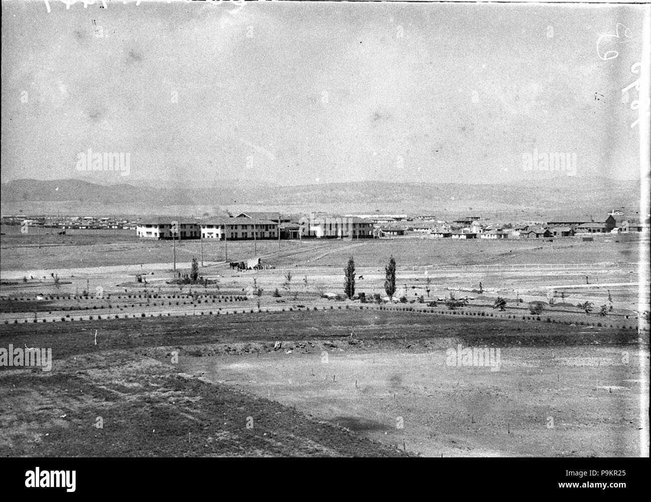 Architecture in distance Black and White Stock Photos & Images - Alamy
