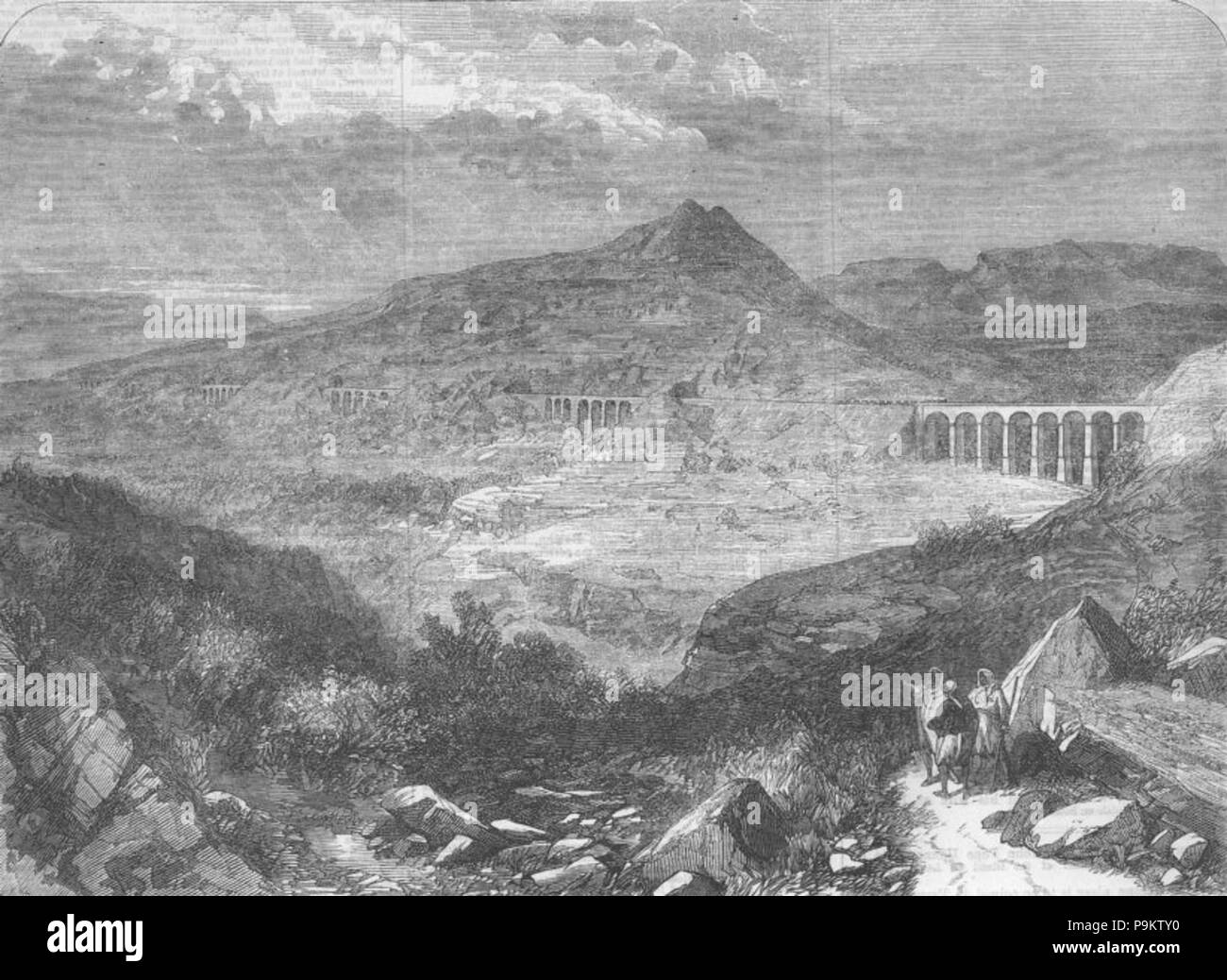 Western ghats mountain railway Black and White Stock Photos & Images ...