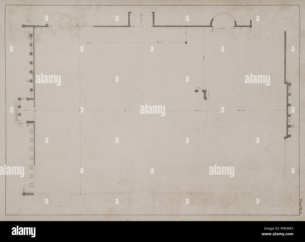 18th century building plan hi-res stock photography and images - Alamy