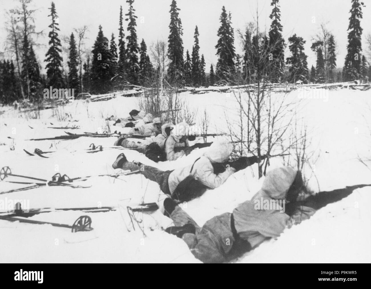 Finland in winter Black and White Stock Photos & Images - Alamy