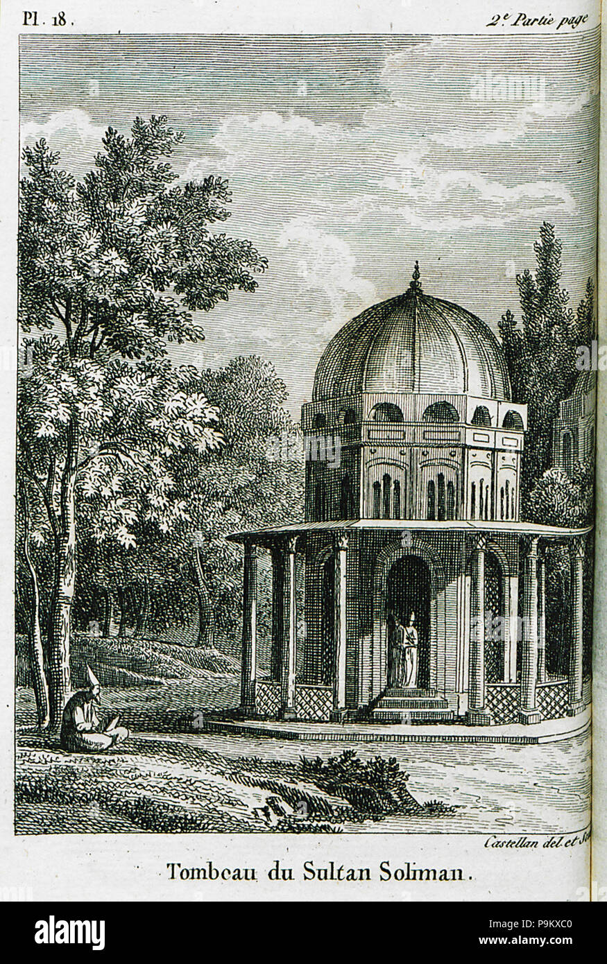 315 Tombeau du Sultan Soliman - Castellan Antoine-laurent - 1811 Stock ...