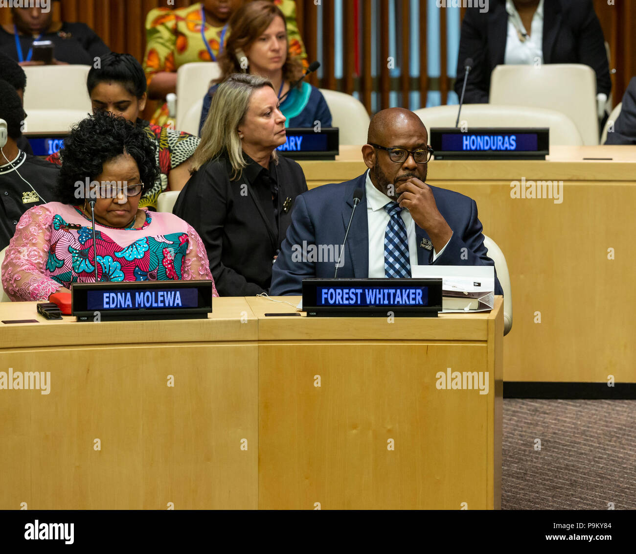 New York, NY - July 18, 2018: Edna Molena and Forest Whitaker attend ...