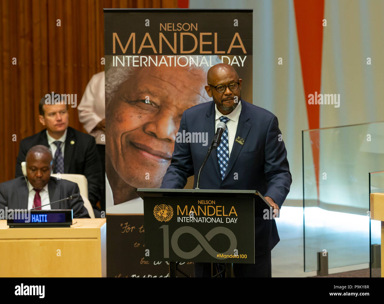 New York, NY - July 18, 2018: Forest Whitaker speaks during Annual ...