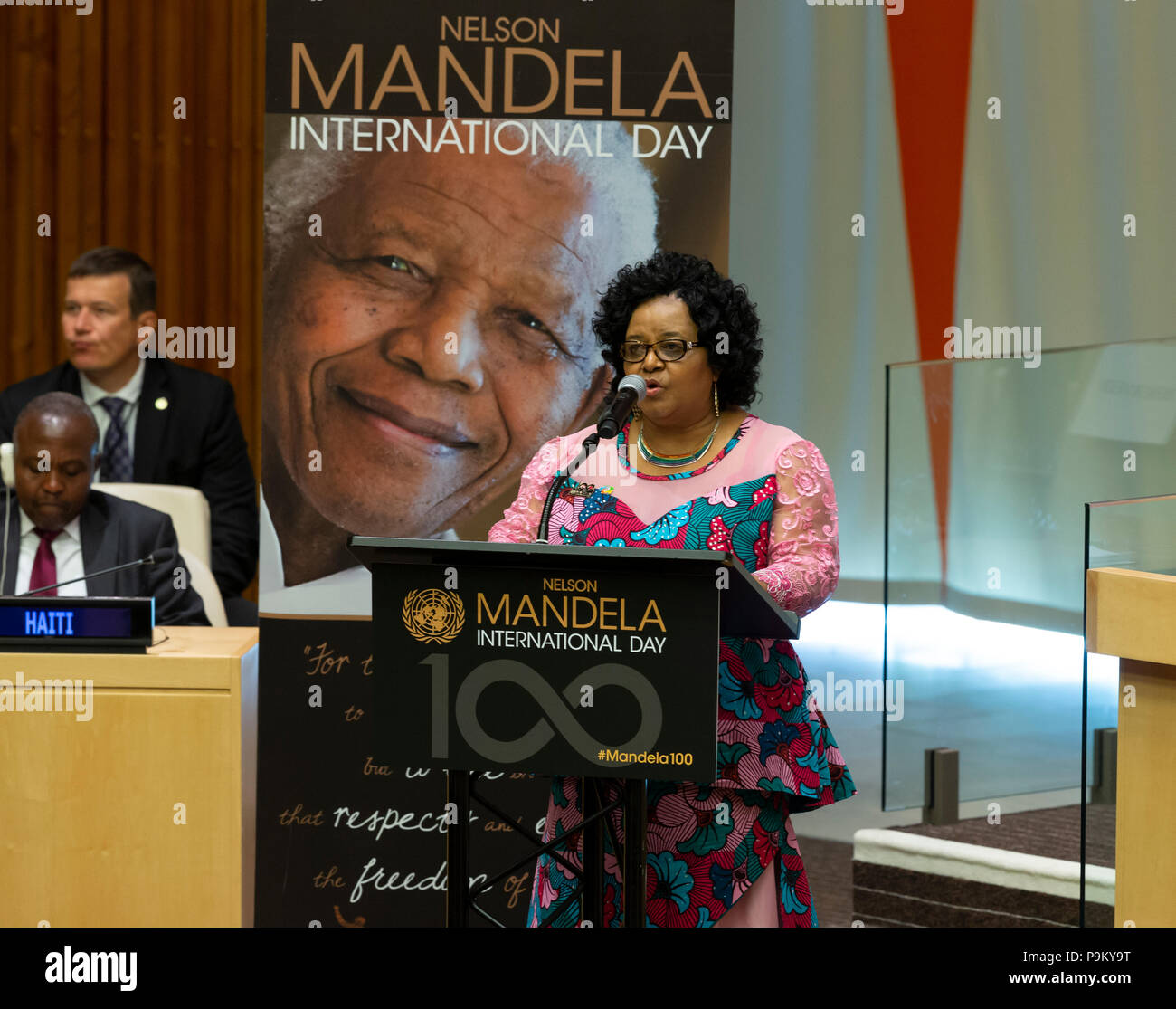 New York, NY - July 18, 2018: Minister of Environmental Affairs of ...