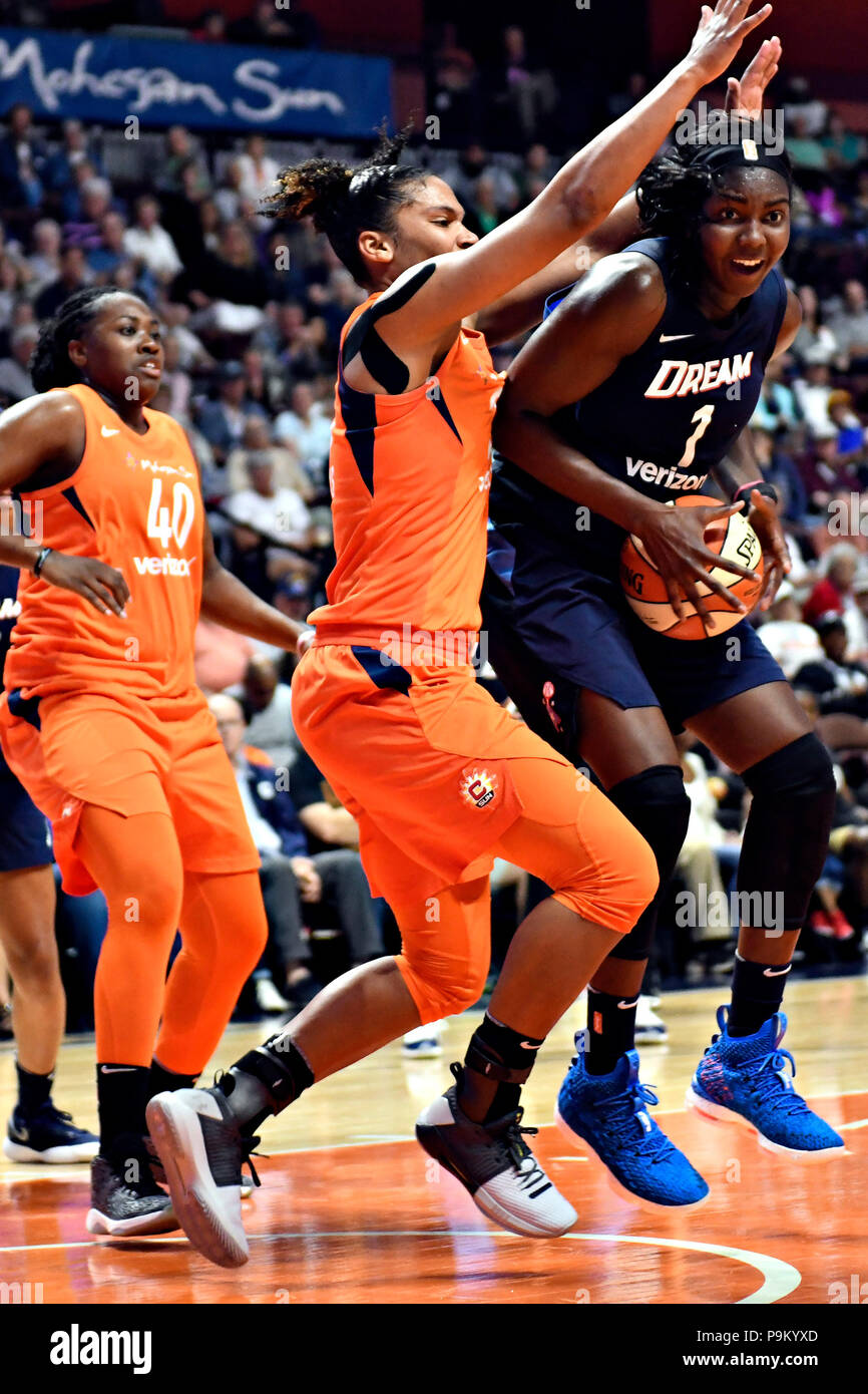 Connecticut, USA. 17th July, 2018. Atlanta Dream Forward, Elizabeth ...