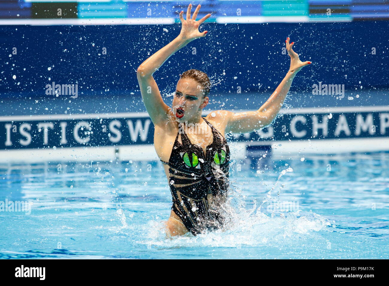 Budapest. 18th July, 2018. Russia's Varvara Subbotina performs during ...
