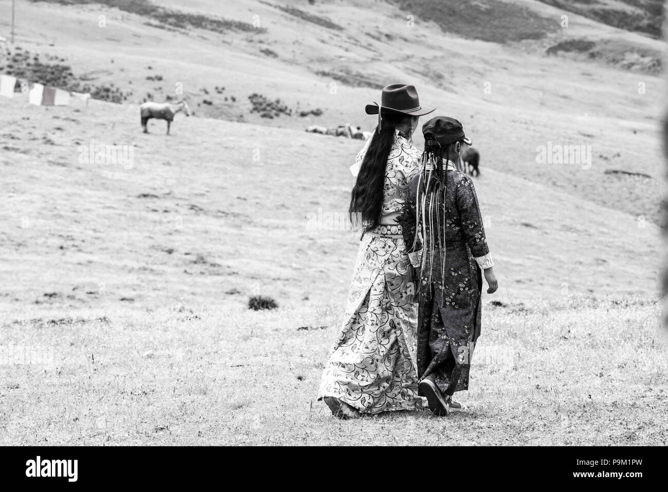 Aba, Aba, China. 19th July, 2018. Aba, CHINA-Local people celebrate ...