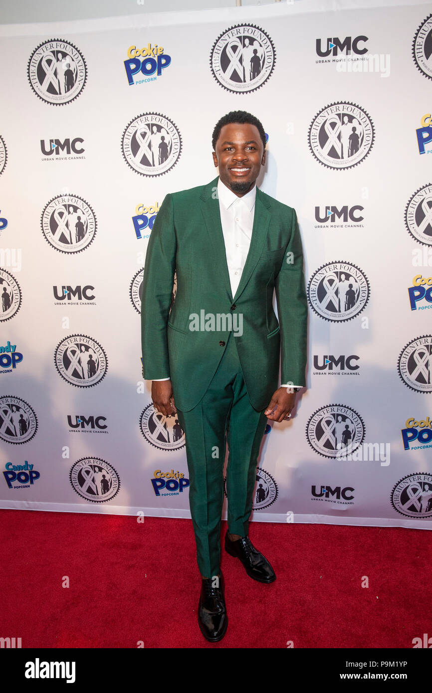 New York, NY - July 18, 2018: Derek Luke attends Wendy Williams and The ...