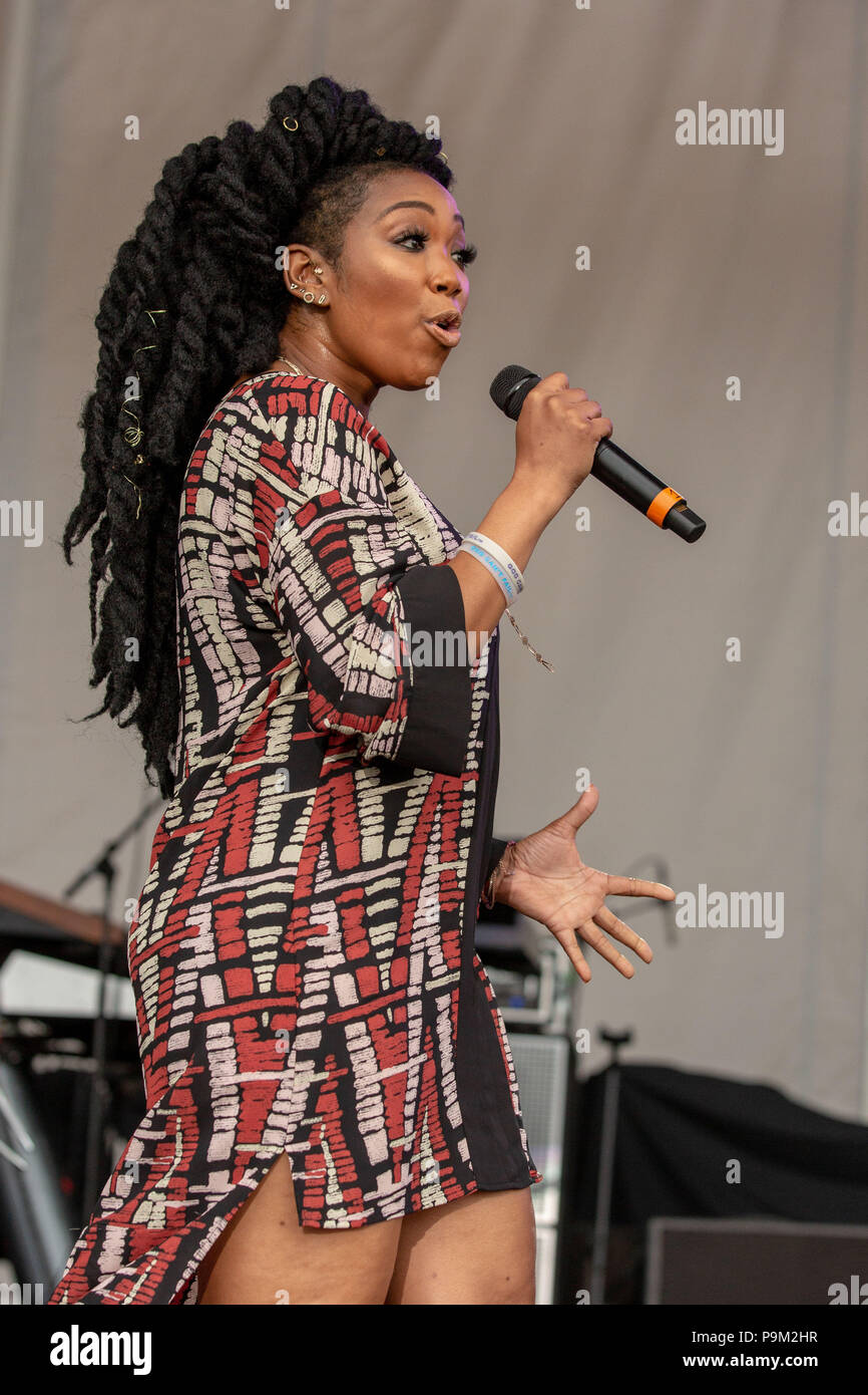 Chicago, Illinois, USA. 14th July, 2018. BRANDY (BRANDY NORWOOD) during ...