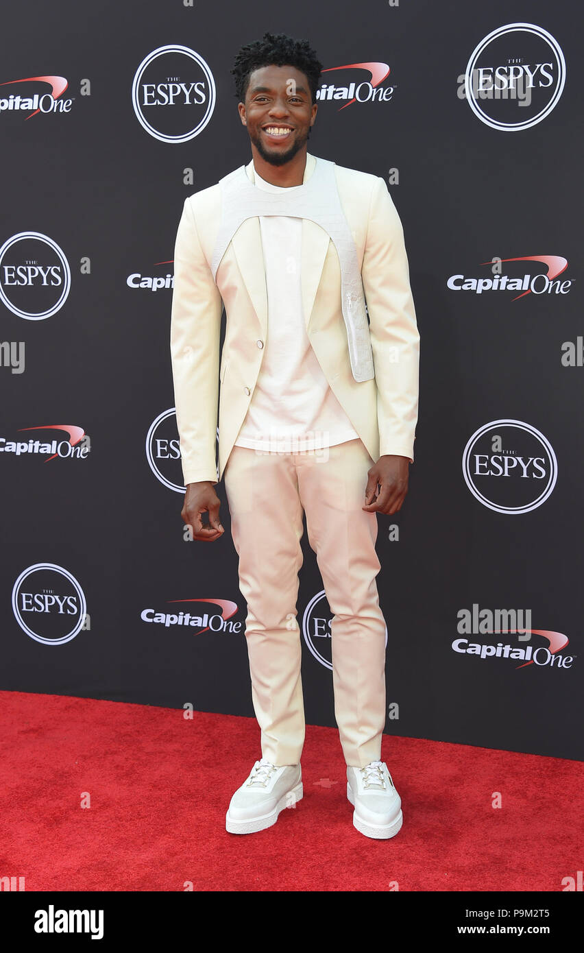 Los Angeles, California, USA. 18th July, 2018. Chadwick Boseman arrives ...