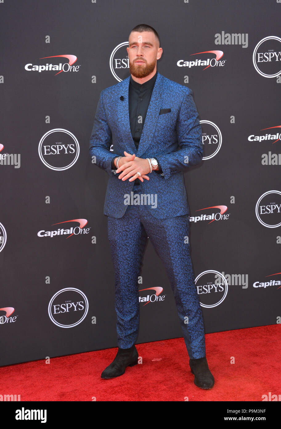 Los Angeles, California, USA. 18th July, 2018. Travis Kelce at the 2018 ...
