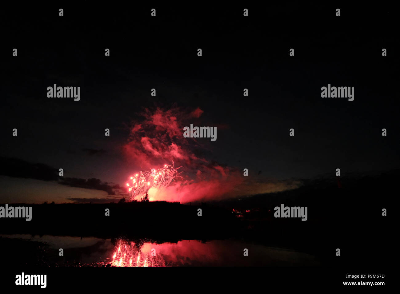 Kelso, Scotland, UK. 18th July, 2018. Kelso Civic Week - Fireworks ...