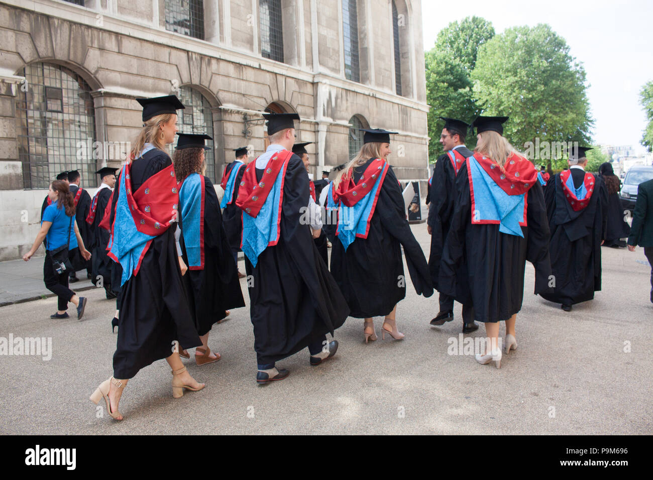 London UK. 19th July 2018 . Students attend a graduation ceremony at ...