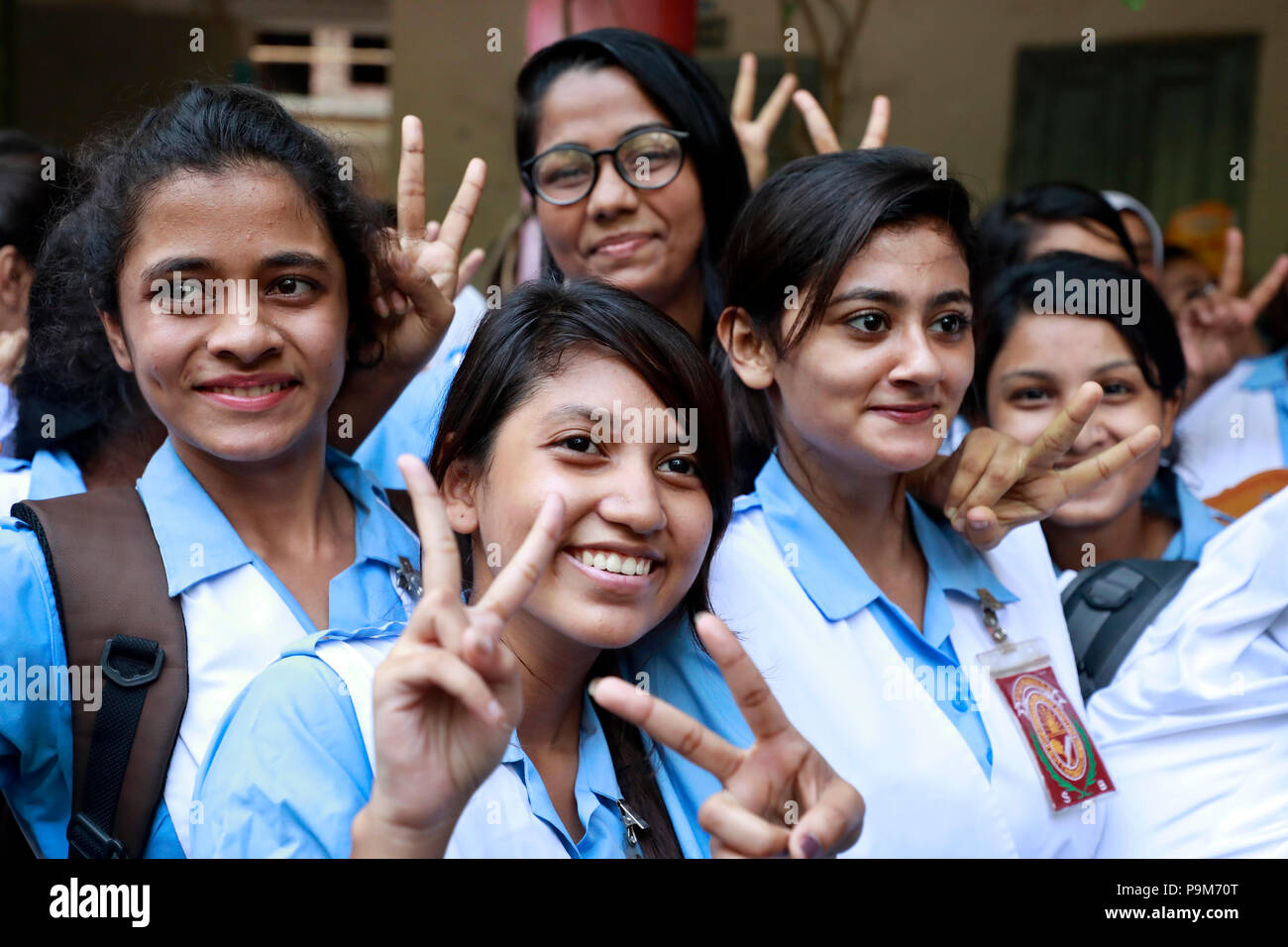Dhaka, Bangladesh -July 19, 2018: Viqarunnisa Noon School and College ...