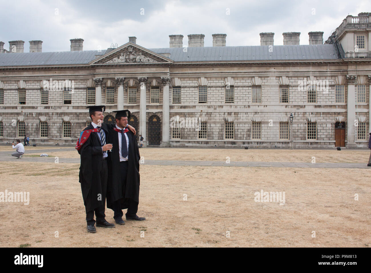 London UK. 19th July 2018 . Students from the University of Greenwich ...