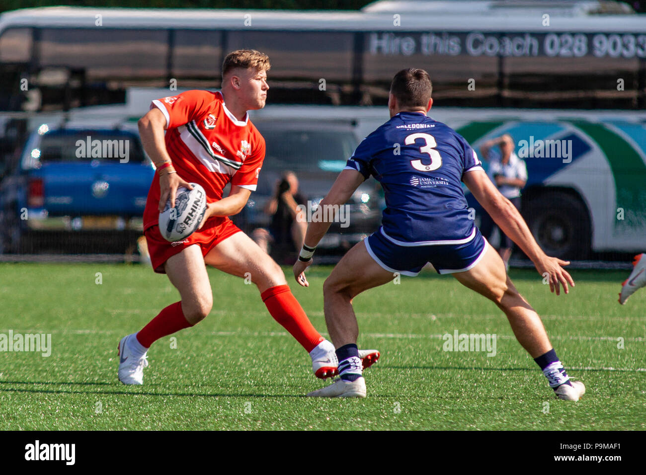 Pontypridd, Wales. 19th July, 2018. Wales host Scotland in a Student ...