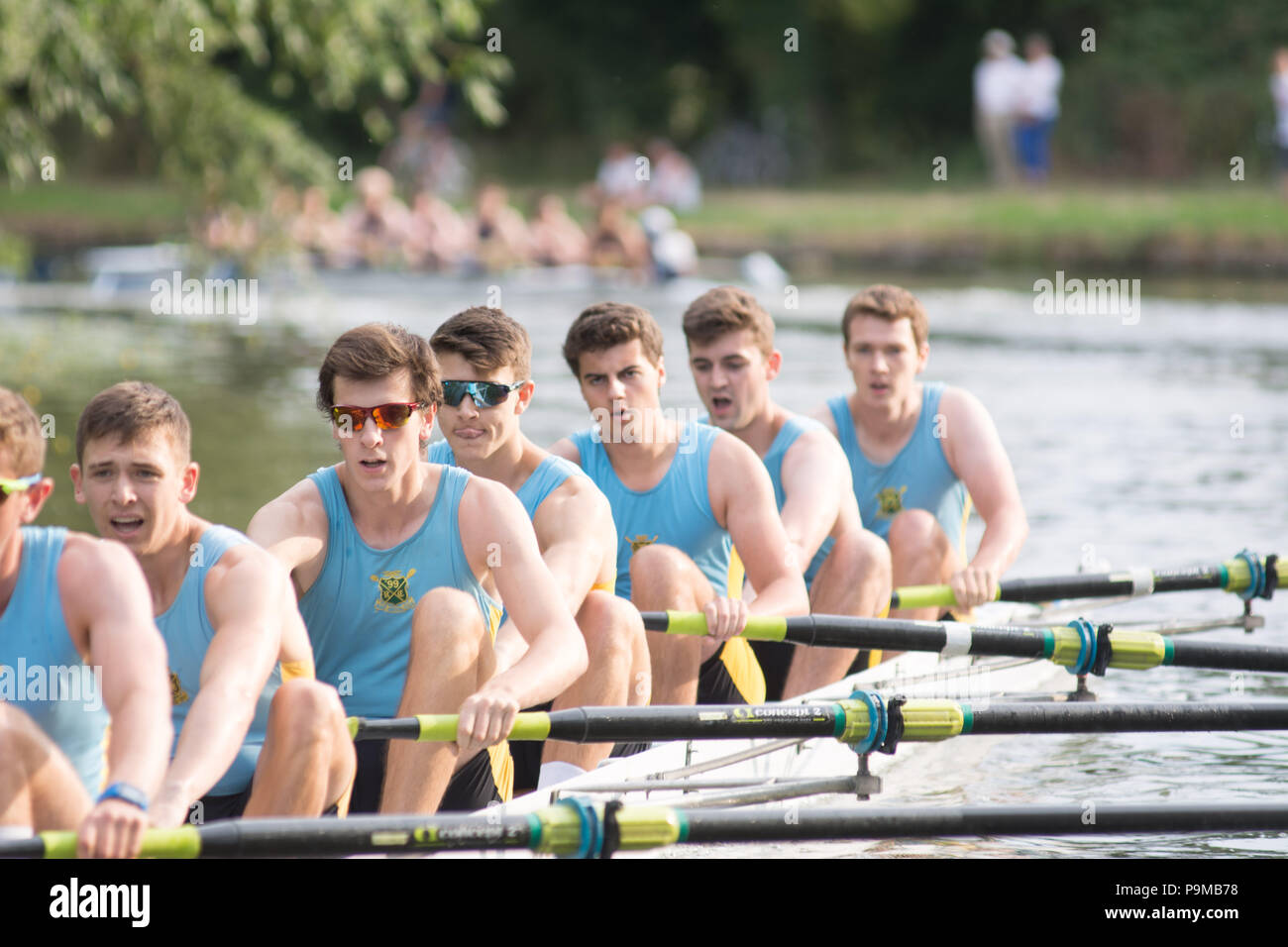 Cambridge uk, 2018-07-19, Rowers were competing in the Town Bumps on ...