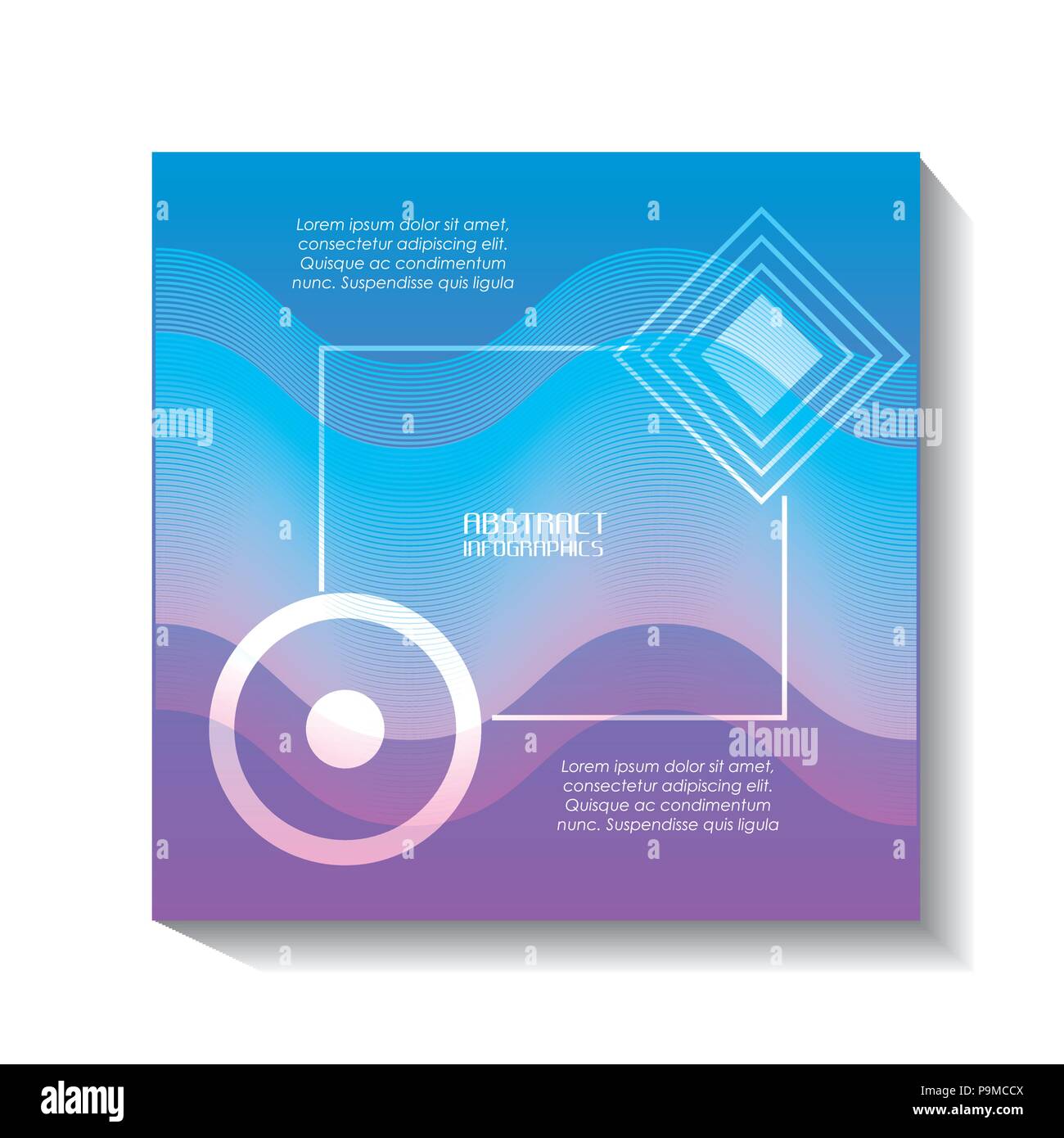 template infographic with figures geometrics vector illustration design ...