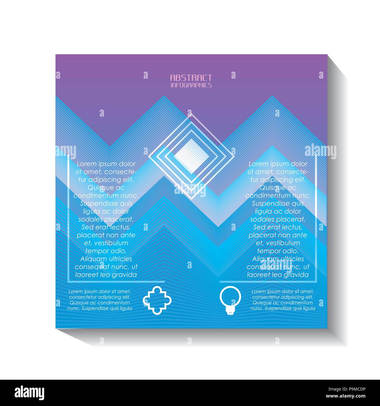template infographic with figures geometrics vector illustration design ...