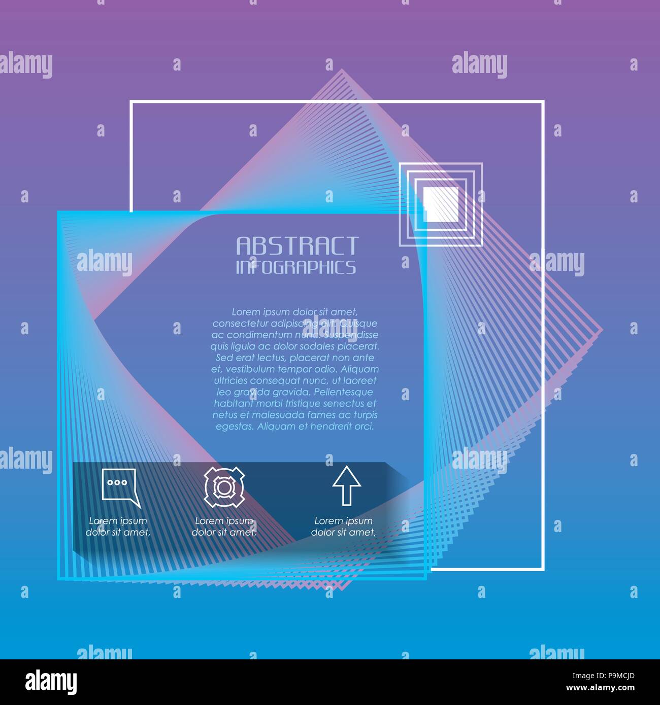 template infographic with figures geometrics vector illustration design ...
