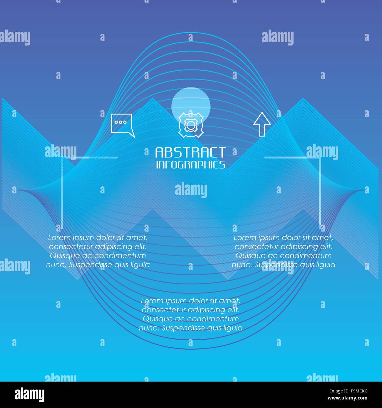 template infographic with figures geometrics vector illustration design ...