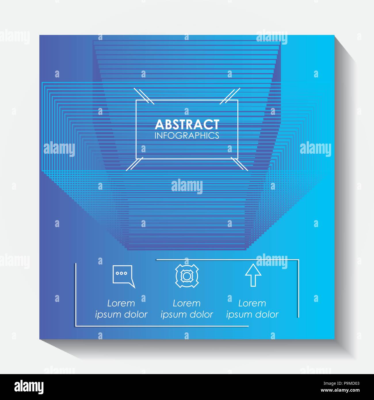 template infographic with figures geometrics vector illustration design ...