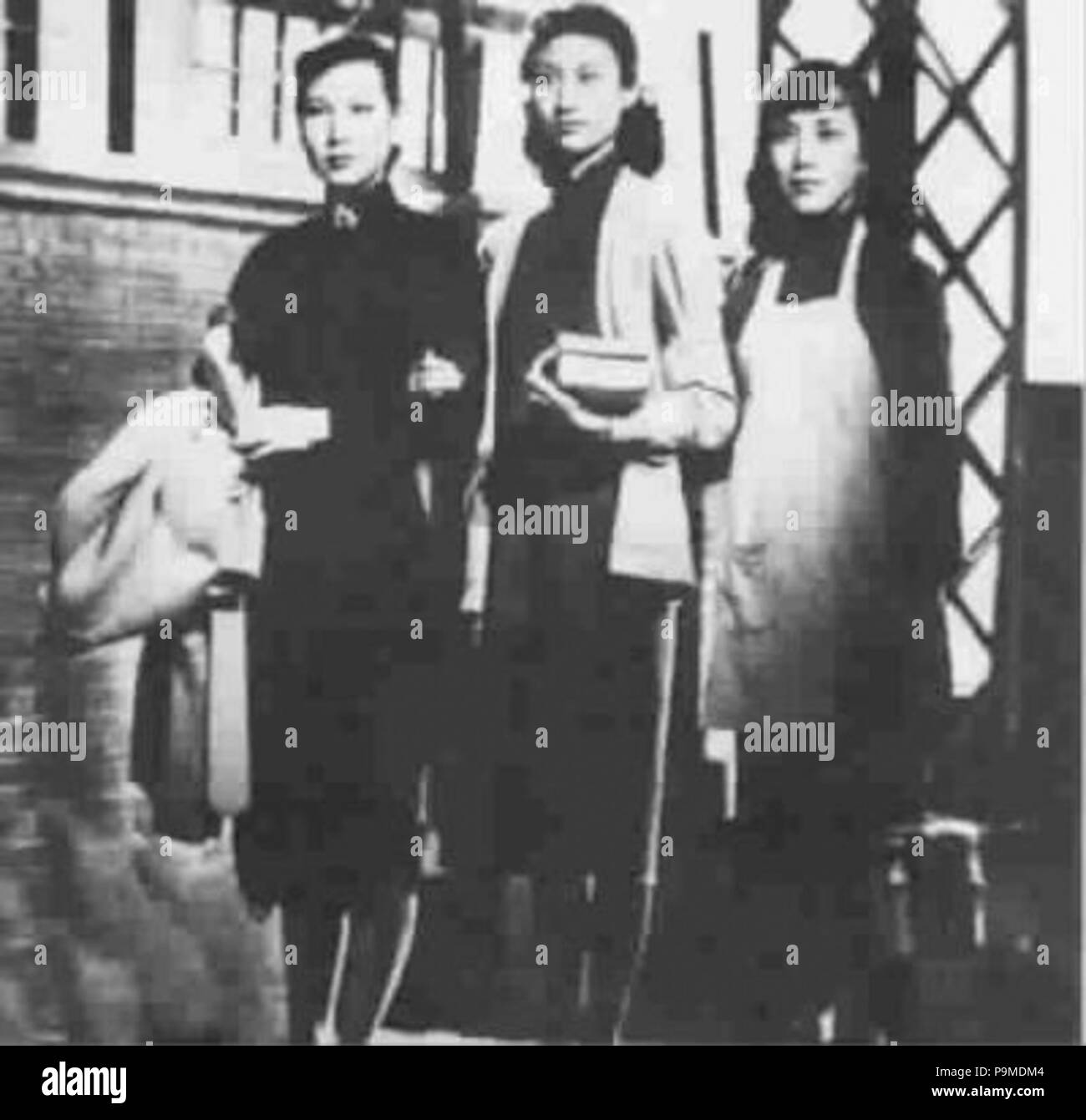 Three women figures Black and White Stock Photos & Images - Alamy