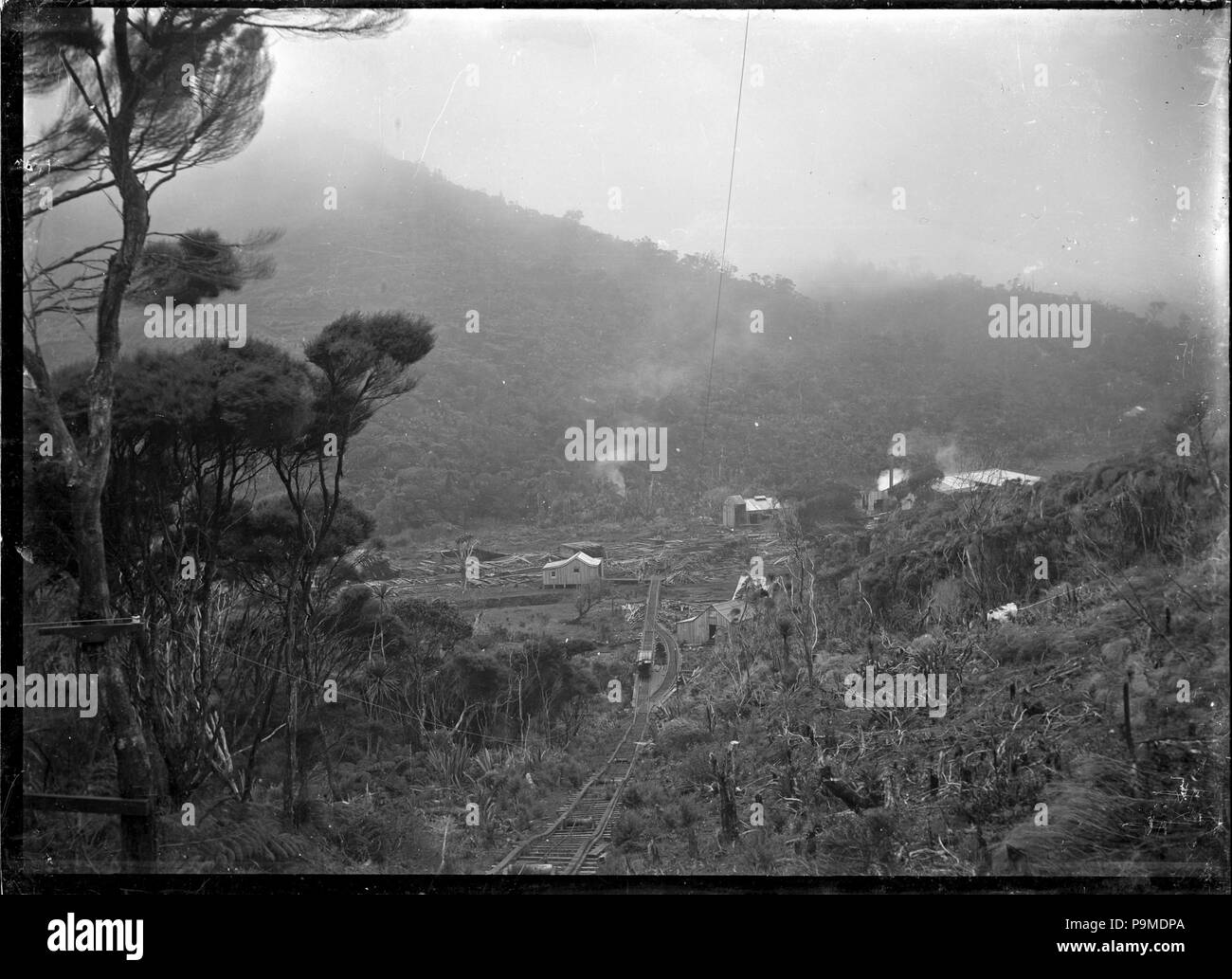Tramway to town Black and White Stock Photos & Images - Alamy
