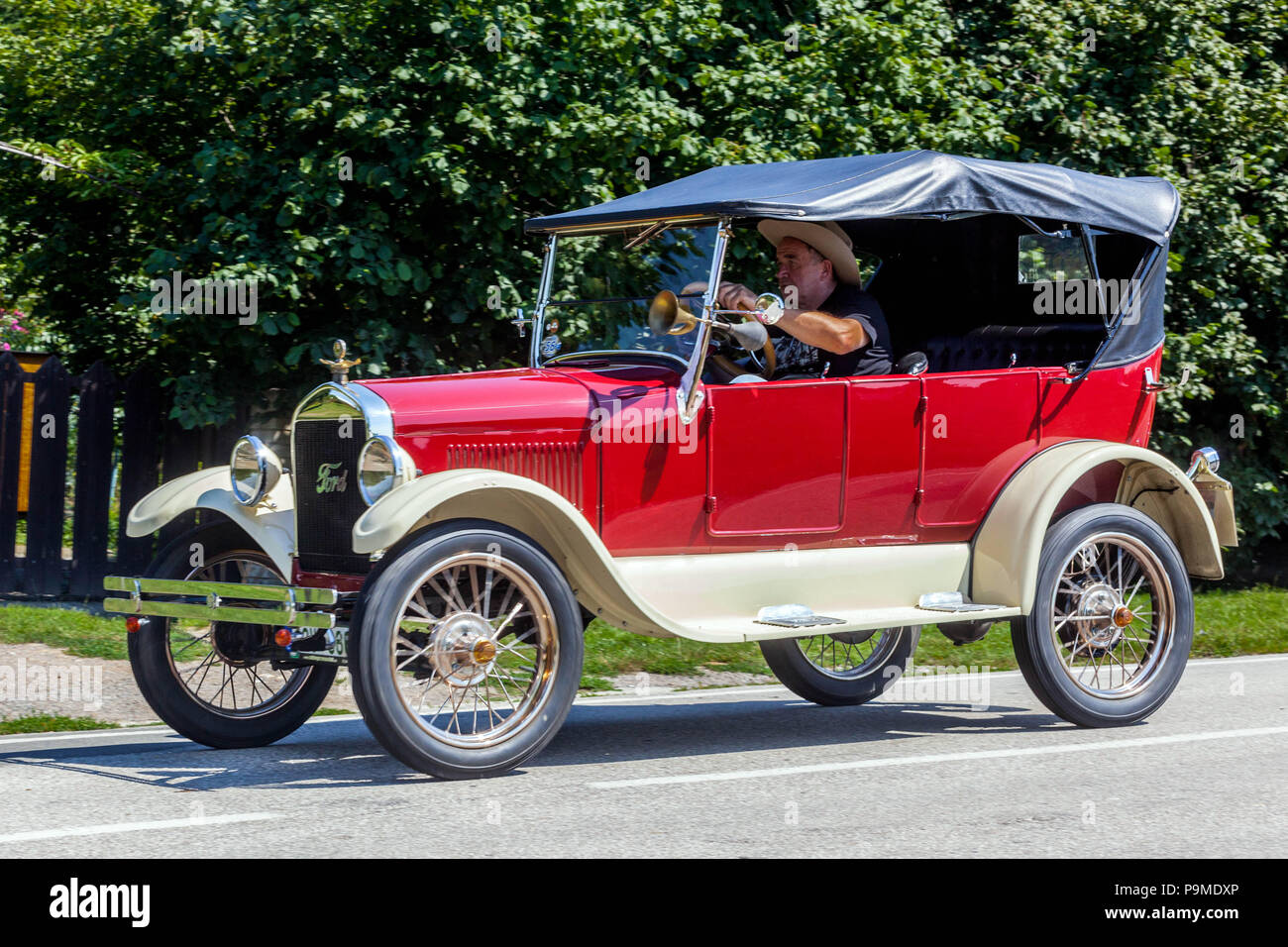 Veteran car run, Ford model T 1926 Vintage car run, Czech Republic ...