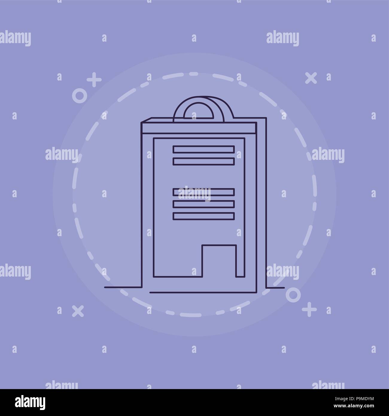 report table icon over purple background, colorful design. vector ...