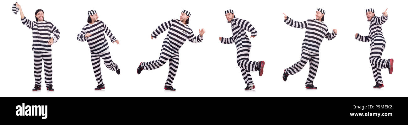 Prison inmate isolated on the white background Stock Photo - Alamy
