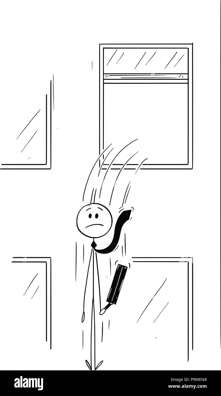 Man falling out window Stock Vector Images - Alamy