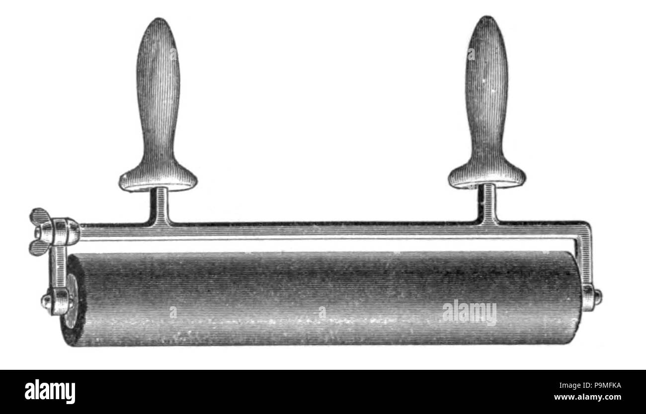 27 1906 ATF composition hand roller Stock Photo - Alamy